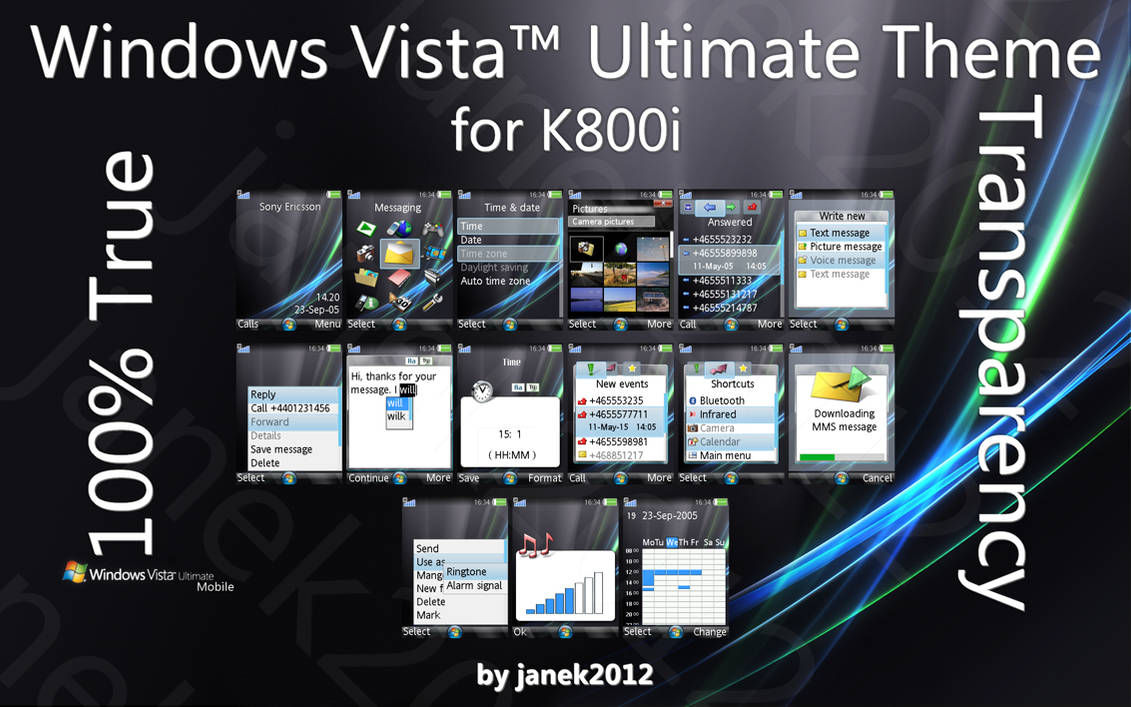 Windows Vista Ultimate Theme by janek2012 on DeviantArt
