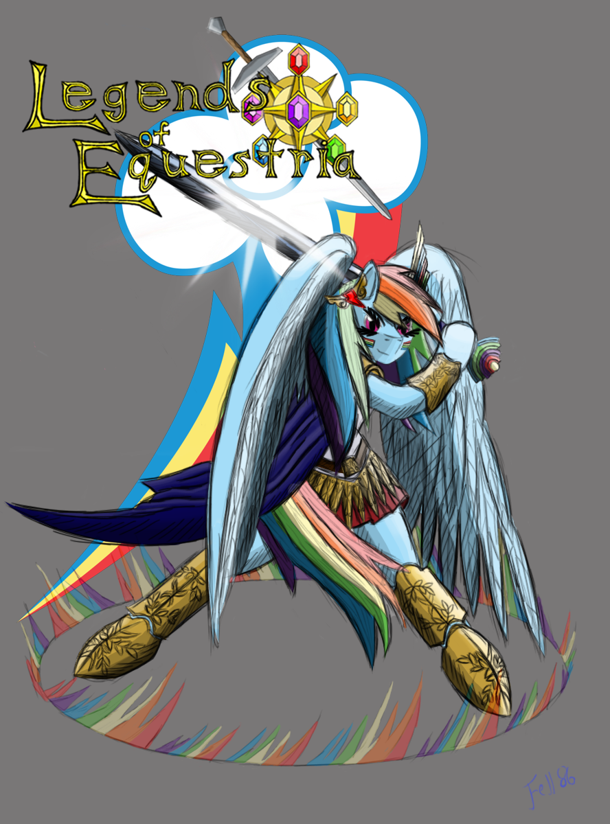 Legends of Equestria: Warrior Rainbow Dash by fellroar86 on DeviantArt