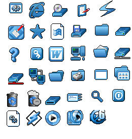 MORE BLUE ICONS by cyberdrone2000 on DeviantArt
