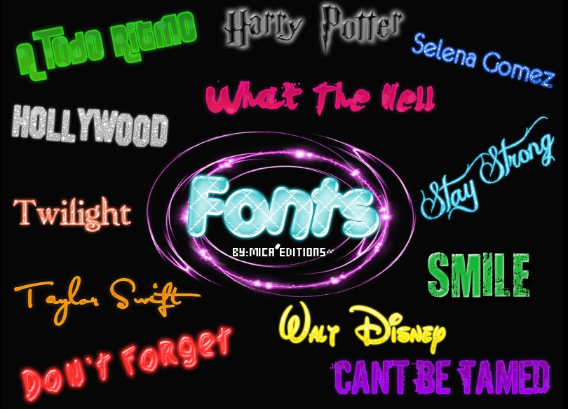 Fonts Celebrities by Mica-Editions on DeviantArt
