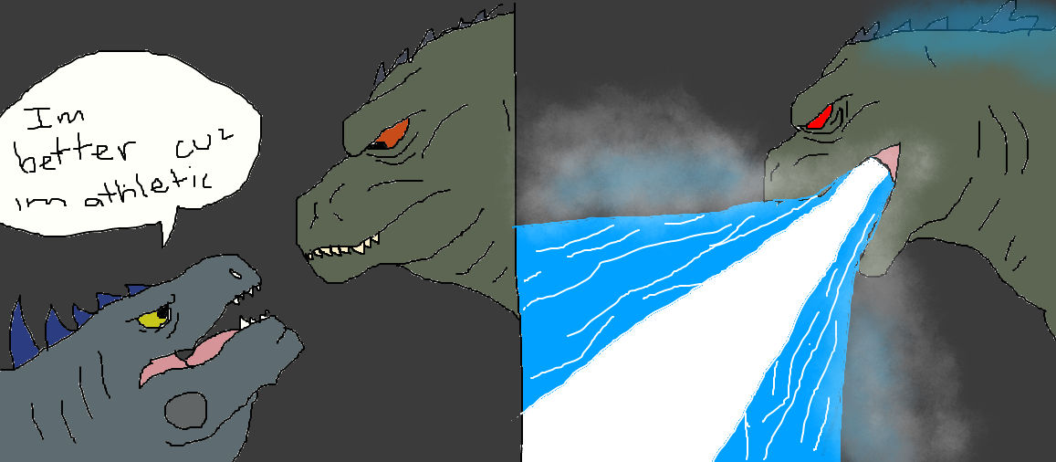GODZILLA VS ZILLA by GMKmothafukas on DeviantArt