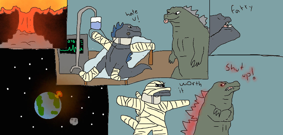 GODZILLA VS ZILLA pt 3 by GMKmothafukas on DeviantArt