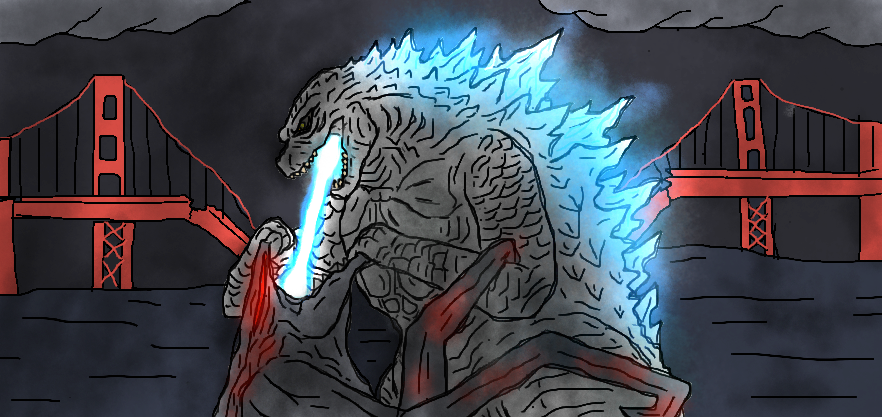 Godzilla Vs Muto Drawing