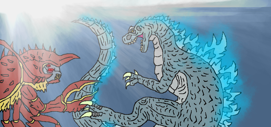 Daizua123 contest entry-Godzilla vs Ebirah by GMKmothafukas on DeviantArt