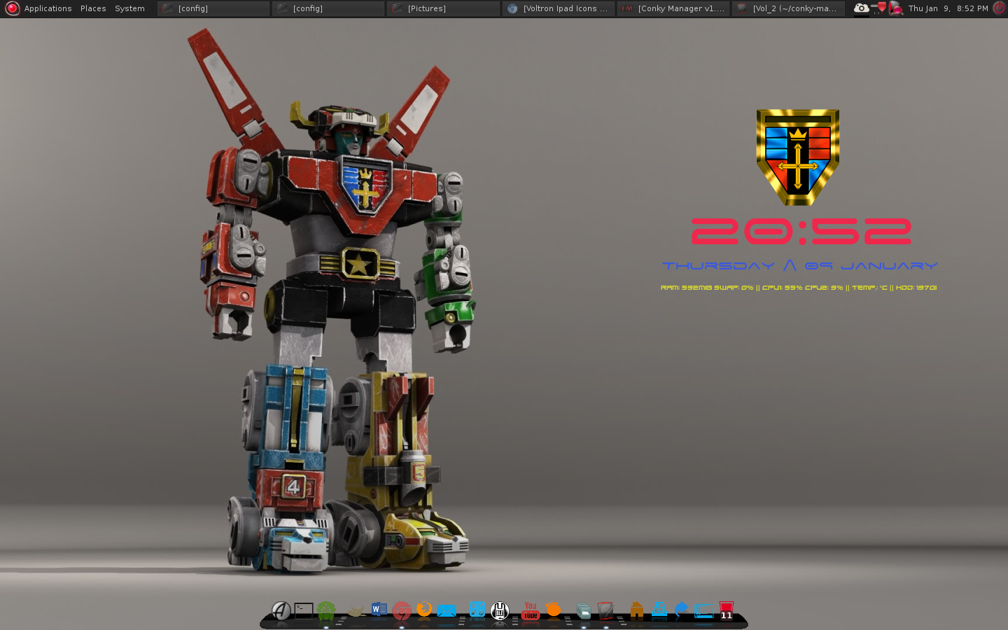 Voltron Conky Theme by speedracker on DeviantArt