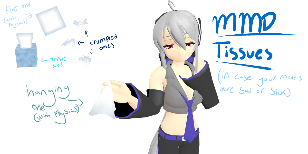 mmd Tissues by Tehrainbowllama on DeviantArt