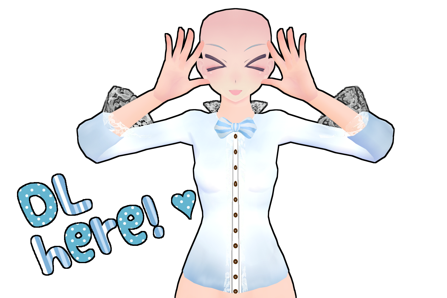 mmd Blue Fluffy Shirt by Tehrainbowllama on DeviantArt
