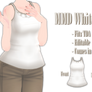 MMD-White Frilly Tank-top by Tehrainbowllama on DeviantArt