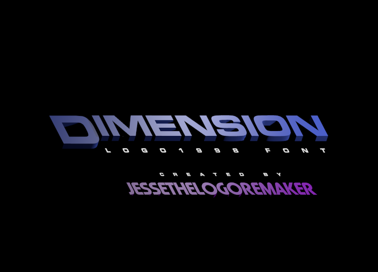 Dimension Logo 1998 Font by jacobcaceres on DeviantArt