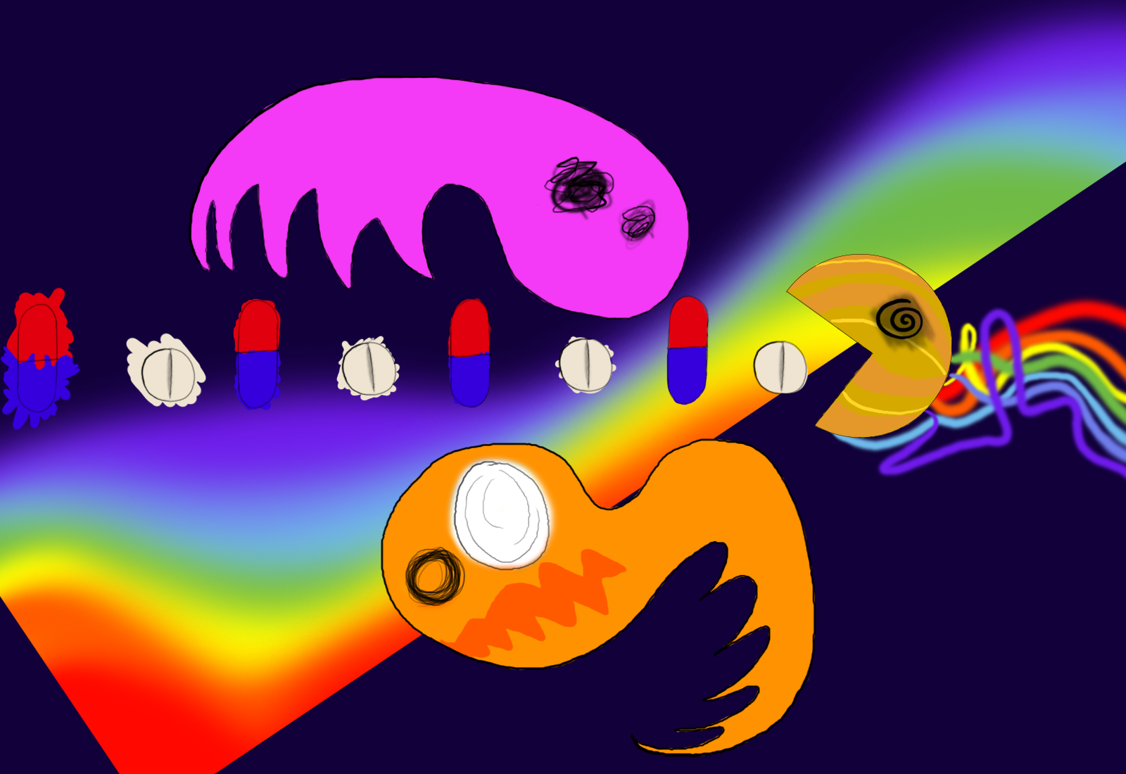 Pacman Trippy by DAIEDLERS on DeviantArt