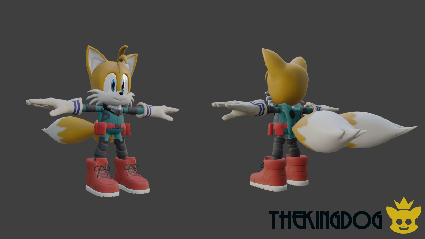 Tails MHA Deku DOWNLOAD (.FBX) by thekingdog on DeviantArt