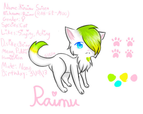 Raimu ref sheet by colordrain on DeviantArt
