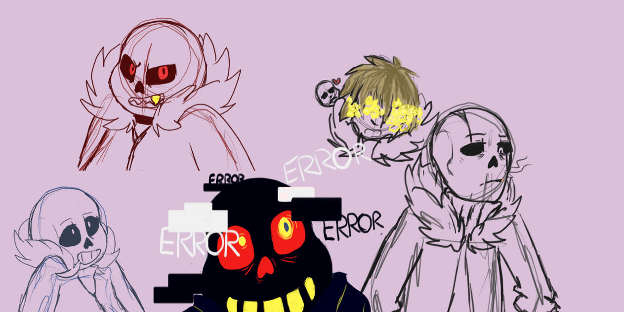 Undertale sketches (mostly Sans) by Spiderbot1 on DeviantArt