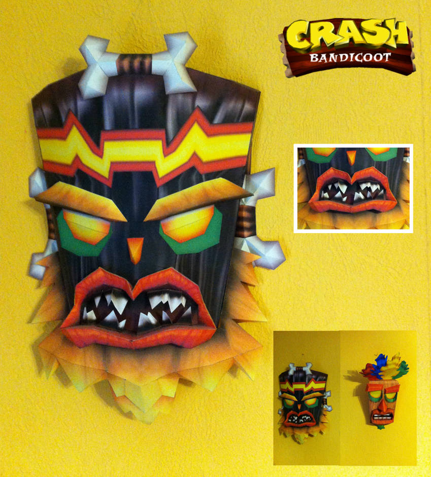Crash Bandicoot - Uka Uka Papercraft by stange1337 on DeviantArt