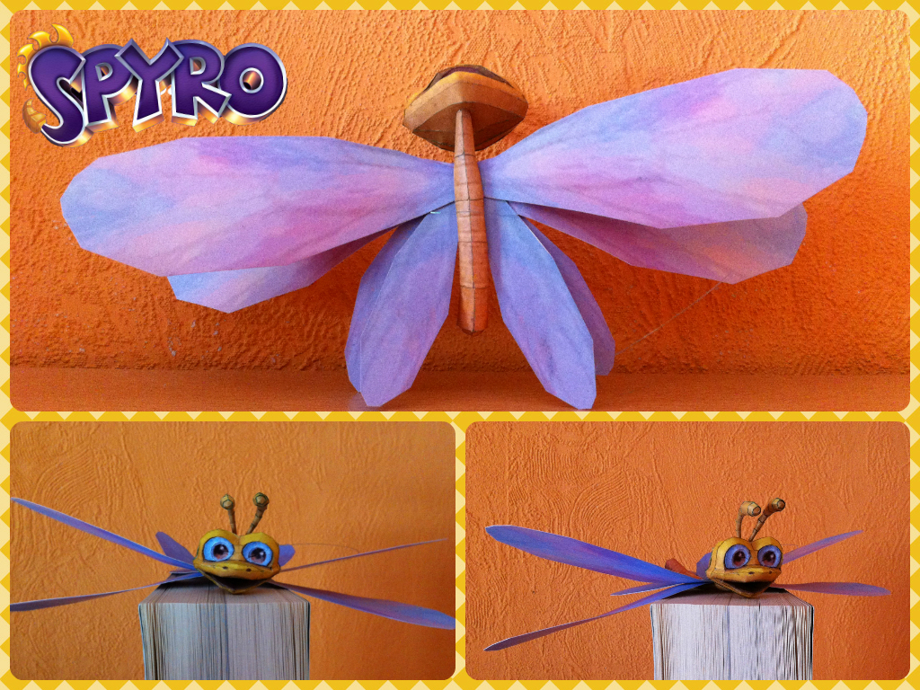 Spyro - Sparx Papercraft by stange1337 on DeviantArt