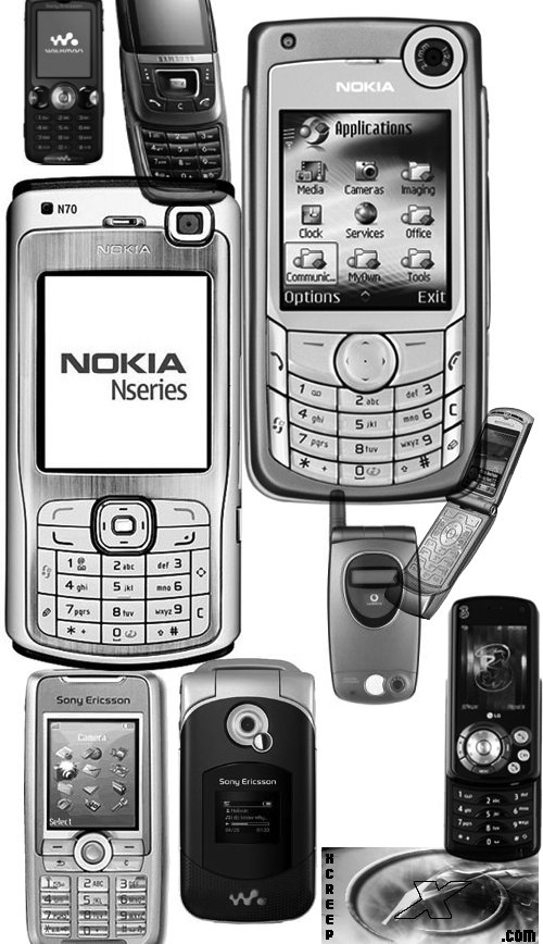 Mobile phone brushes by xcreep on DeviantArt