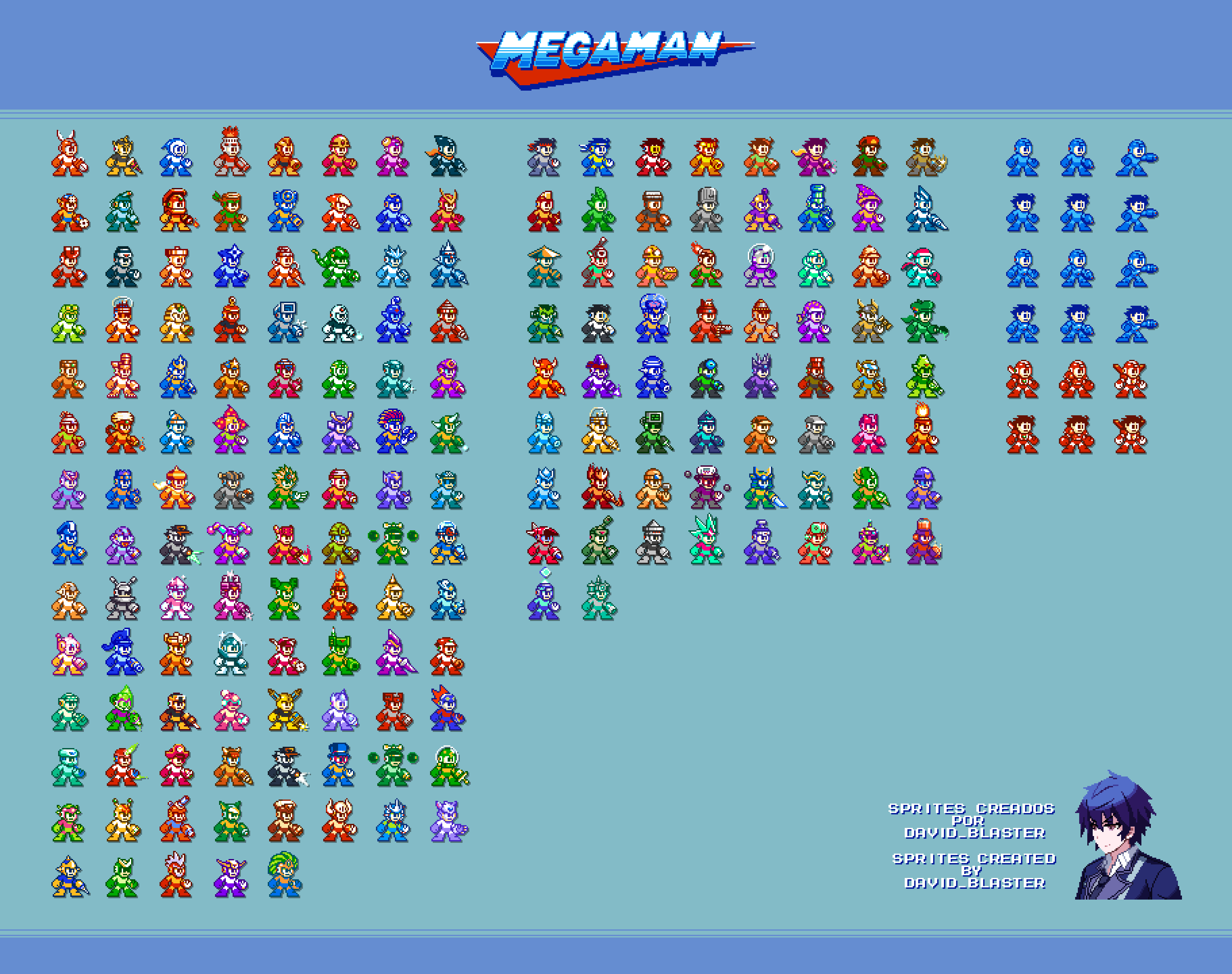 Mega Man Weapons MM11 Style v2 + Fan Game Weapons by David-Blaster on ...
