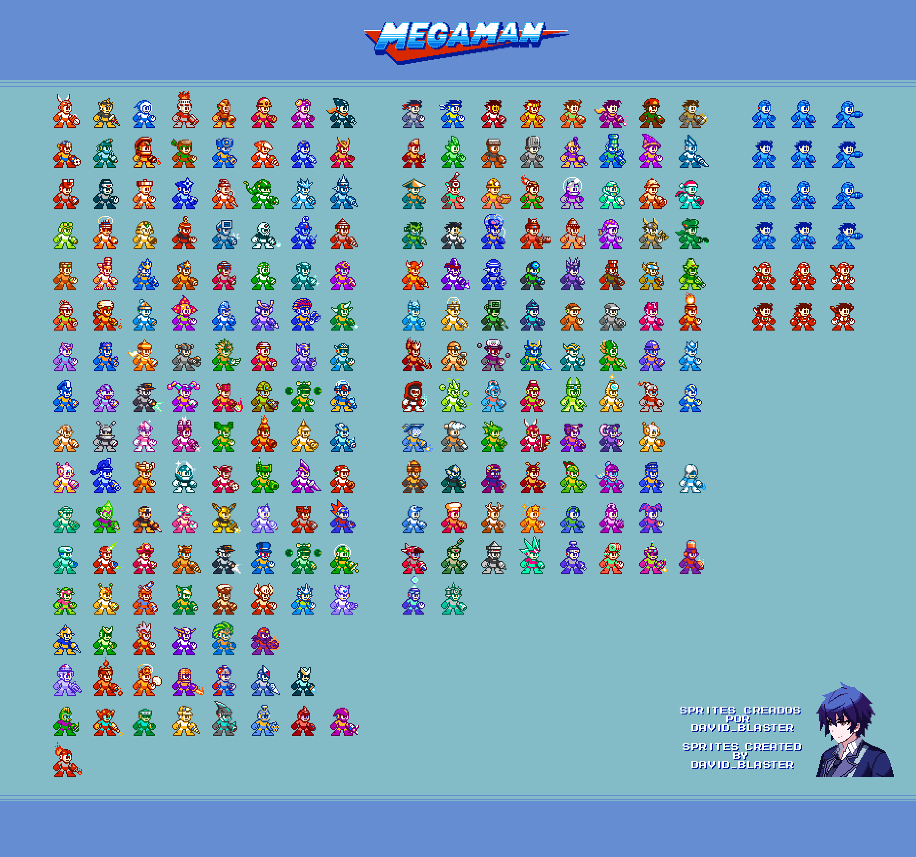 Mega Man Weapons MM11 Style v3 + Fan Game Weapons by David-Blaster on ...