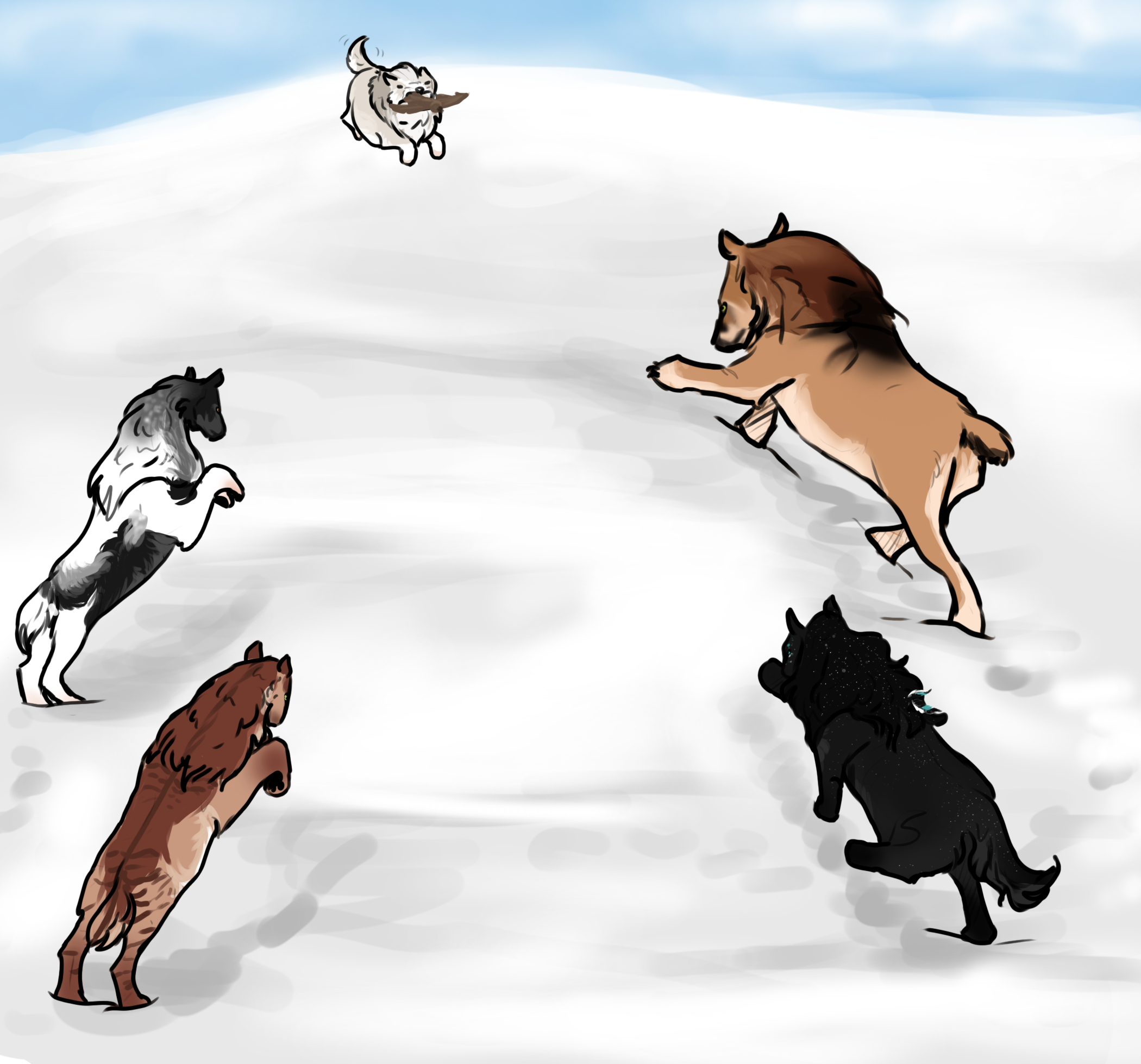 Chasing Birds-hunting by Keep-On-Cantering on DeviantArt