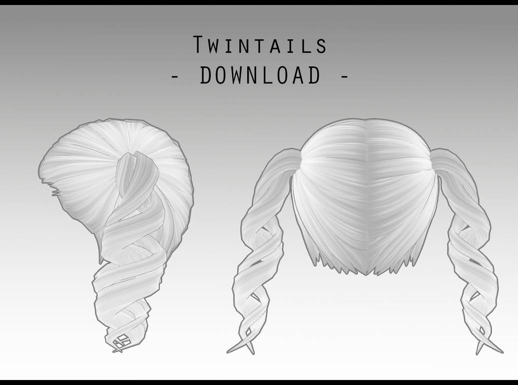 Twintails [ DOWNLOAD ] by PeachMilk3D on DeviantArt