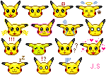 Pikachu Emoticons by Nimsaj-san on DeviantArt