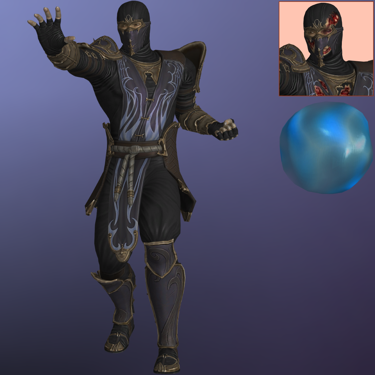 MK2011 Rain - XNALara XPS by PharaohIllusion on DeviantArt