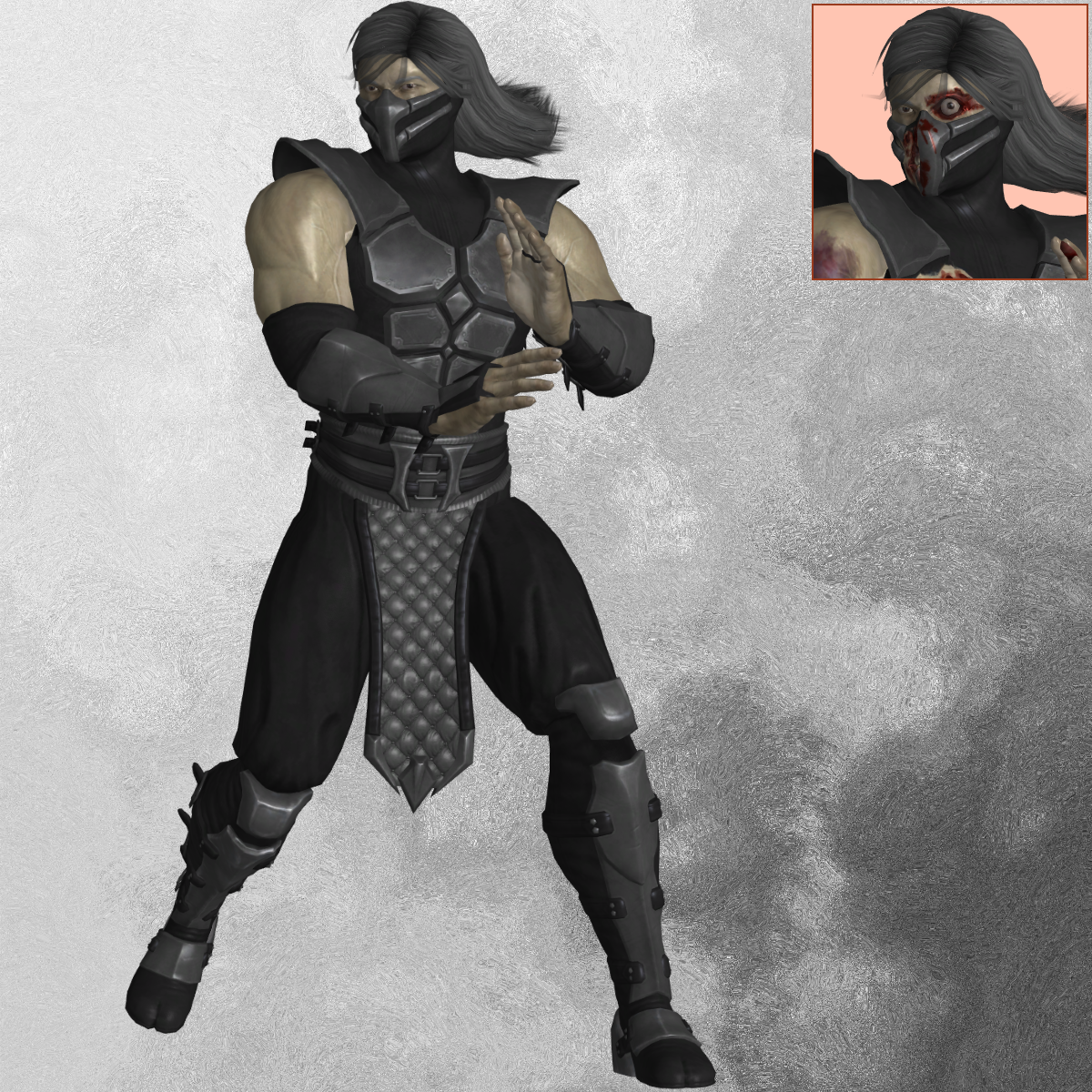 MK2011 Smoke (Default) - XNALara XPS by PharaohIllusion on DeviantArt