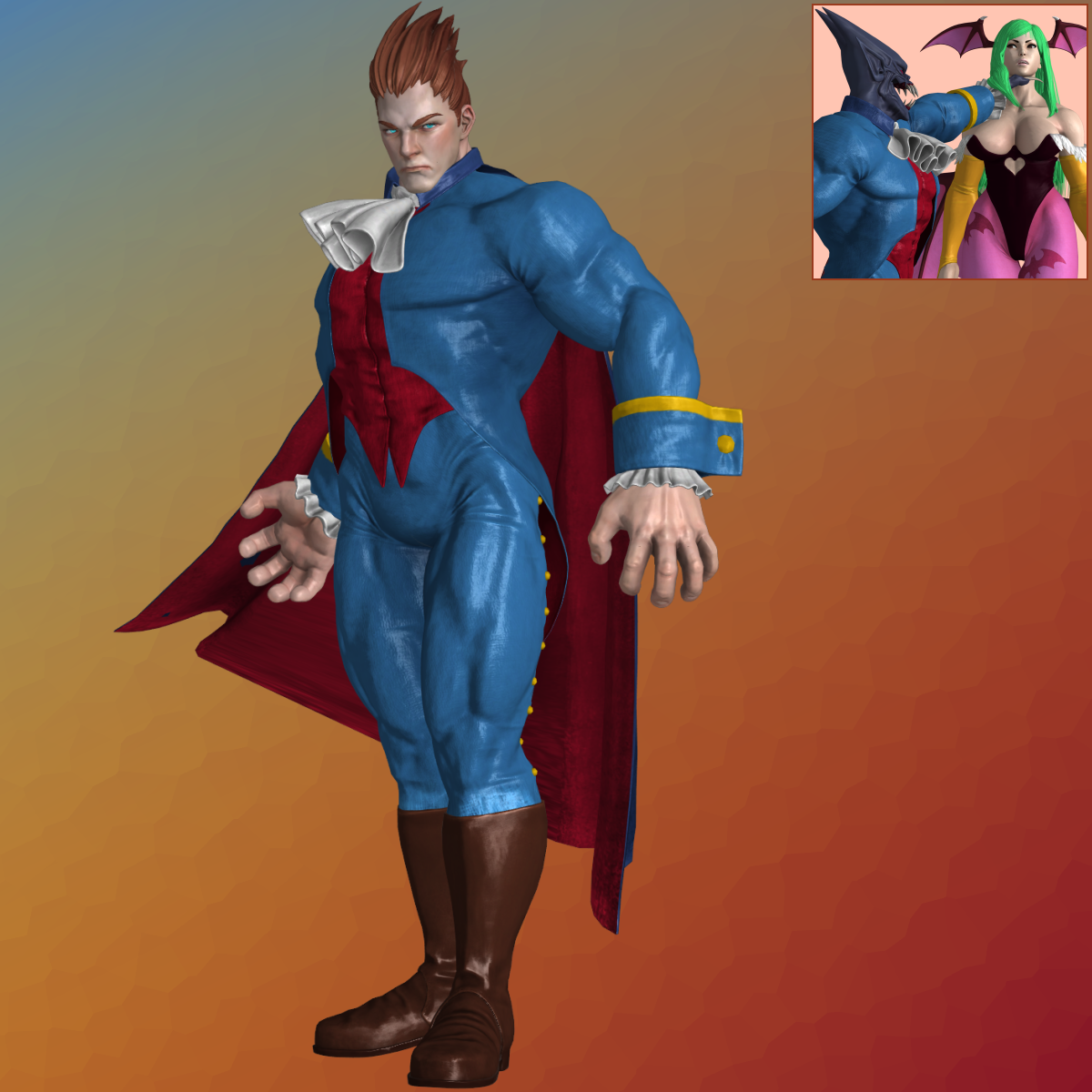 SFV Ed (Demitri) - XNALara XPS by PharaohIllusion on DeviantArt