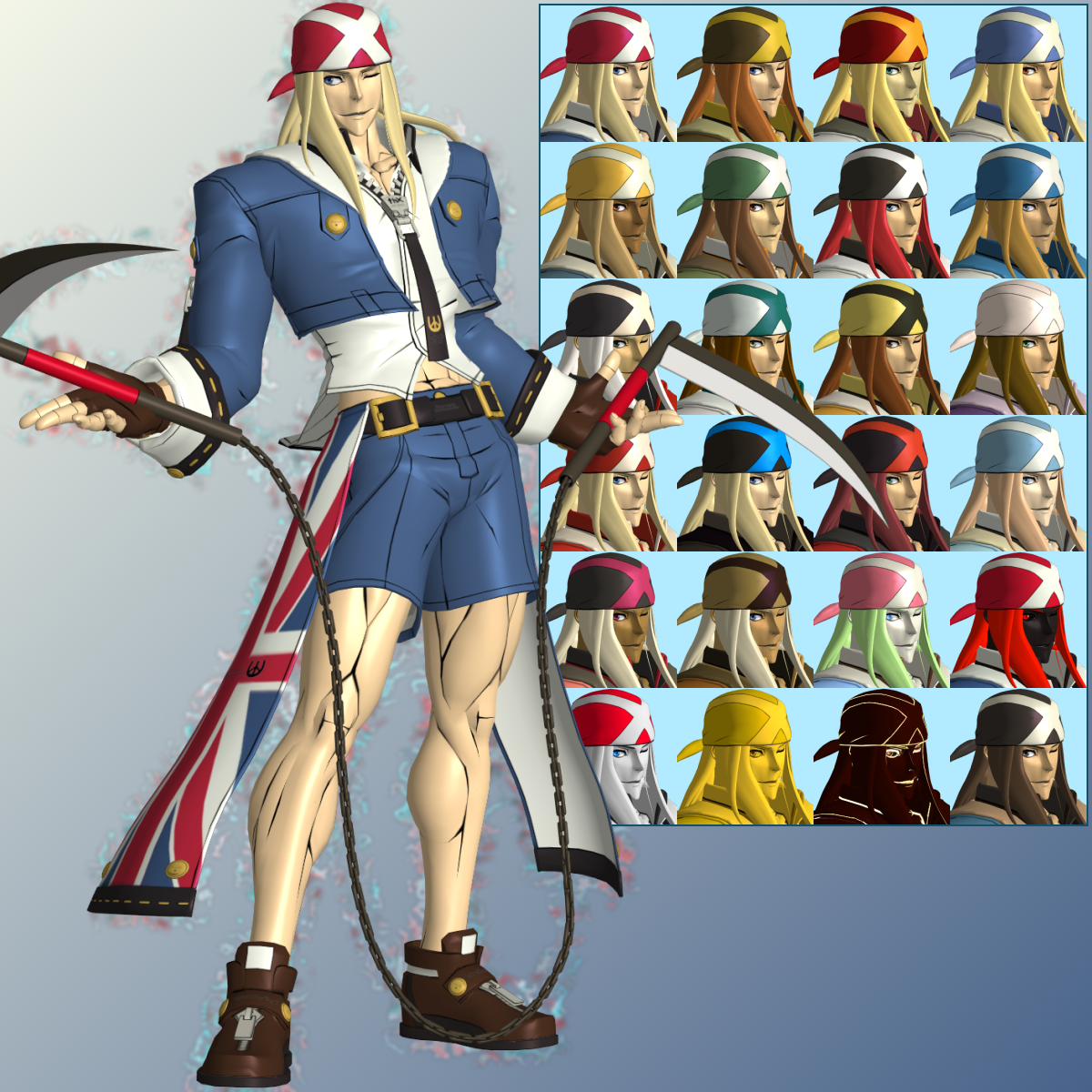 GGXrd Axl - XNALara XPS by PharaohIllusion on DeviantArt