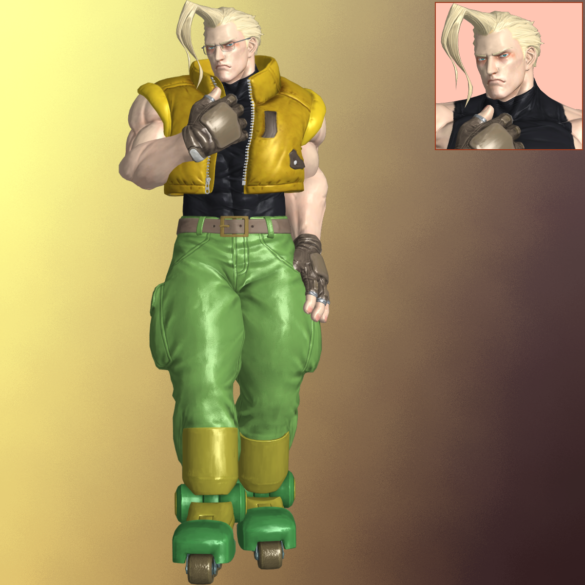 SFV Nash (Cannon Spike) - XNALara XPS by PharaohIllusion on DeviantArt