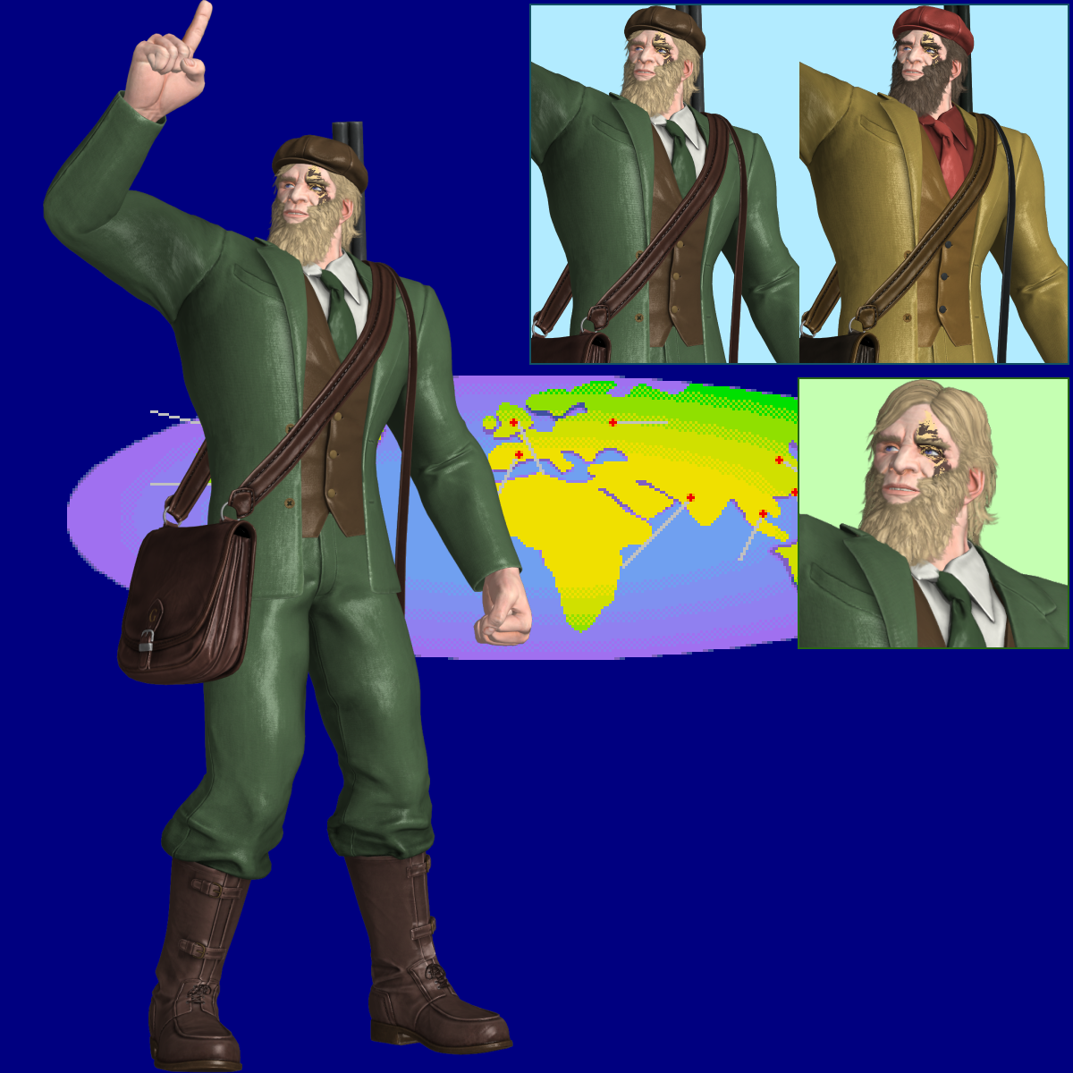 SFV G (Battle) - XNALara XPS by PharaohIllusion on DeviantArt