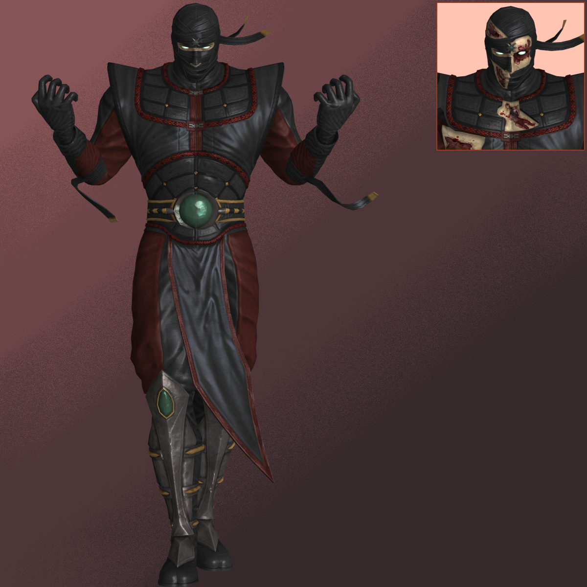 MK2011 Ermac (Default) - XNALara XPS by PharaohIllusion on DeviantArt