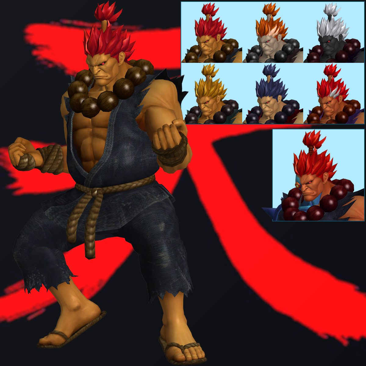 UMvC3 Akuma - XNALara XPS by PharaohIllusion on DeviantArt