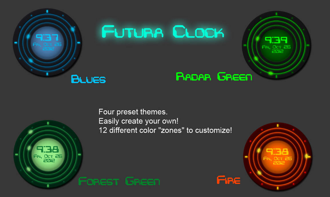 Futura Clock by CybOrSpasm on DeviantArt