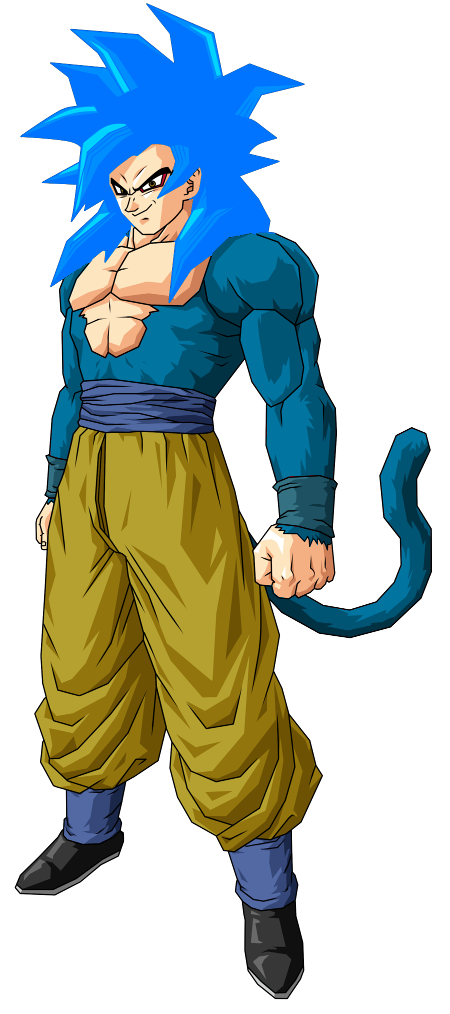 Goku ssj4 blue by animefreak2579 on DeviantArt