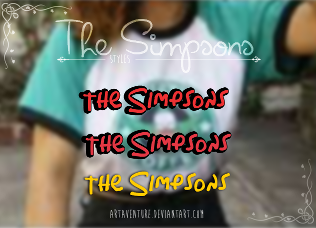 +Font +Style Los Simpsons by ArtAventure on DeviantArt