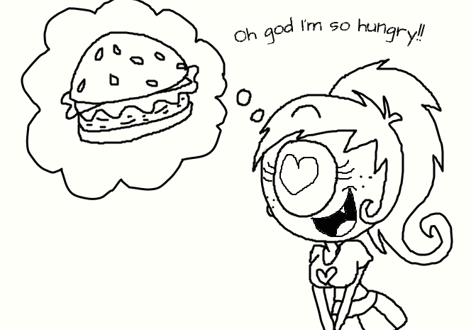 Simone wants burger! by Montatora-501 on DeviantArt