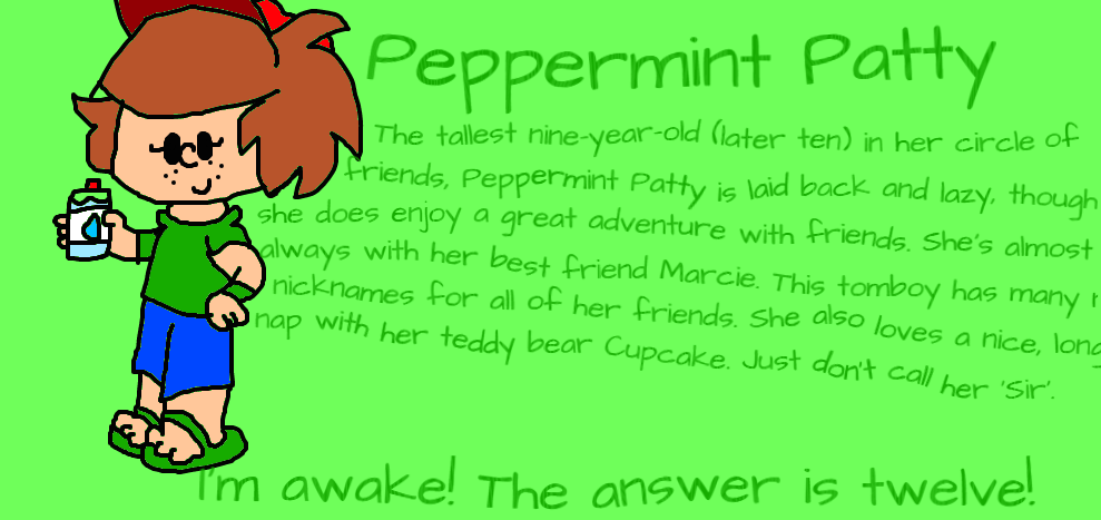 Barney, Snoopy and Friends: Peppermint Patty by LivingOnLaughs on ...