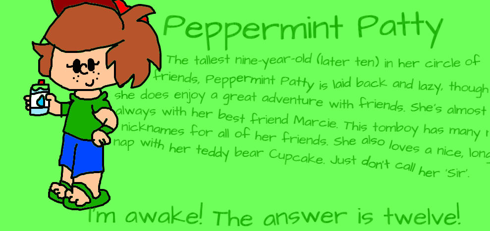 Barney, Snoopy and Friends: Peppermint Patty by LivingOnLaughs on ...
