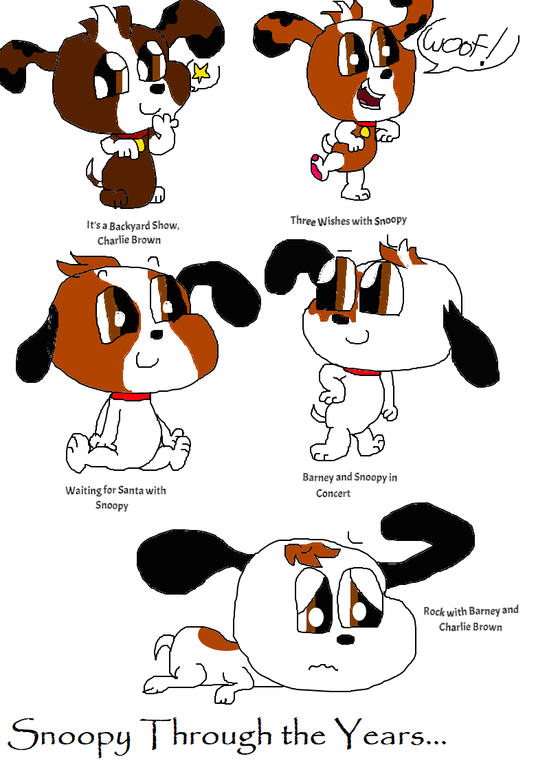 Barney, Snoopy and Friends: Snoopy Evolution by LivingOnLaughs on ...