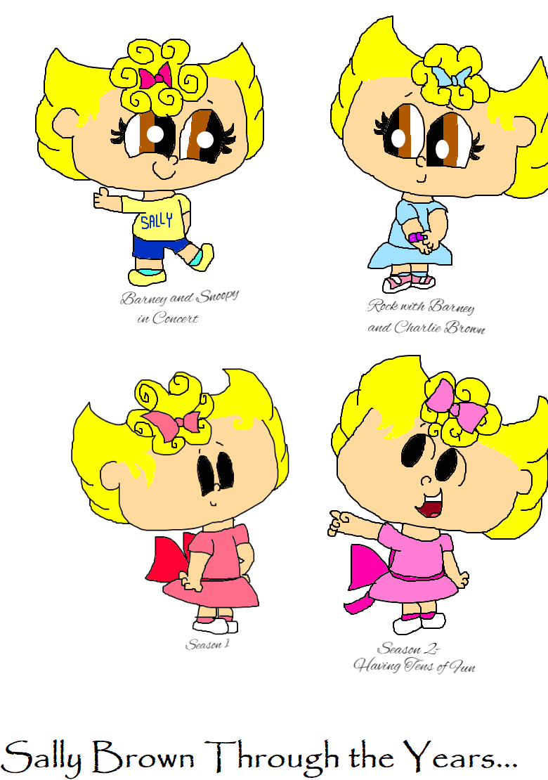 Barney, Snoopy and Friends: Sally Evolution 2 by LivingOnLaughs on ...