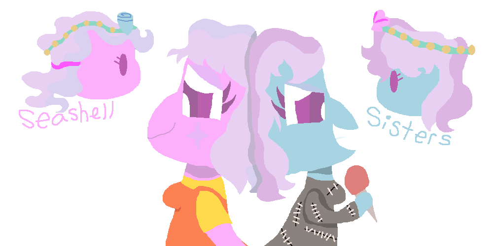 A Masked Town Halloween 2.0: Seashell Sisters by LivingOnLaughs on DeviantArt