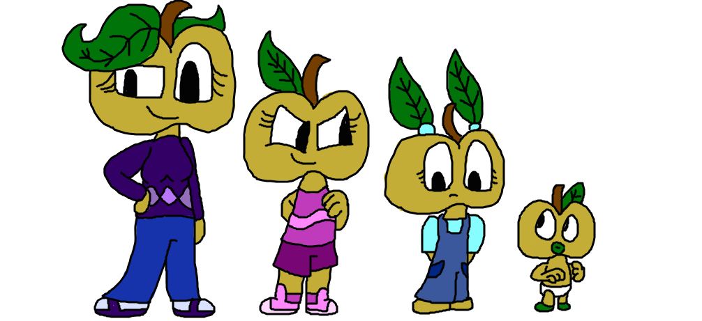 Fruit Winders OC: Appleseed Family by LivingOnLaughs on DeviantArt