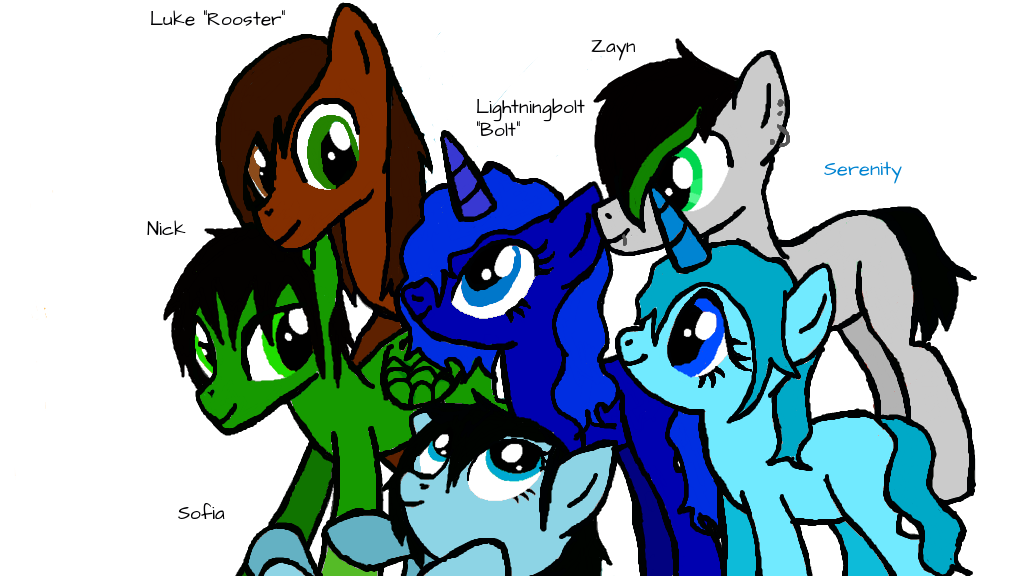 Bolt's Mane Six by AmeStilskin on DeviantArt