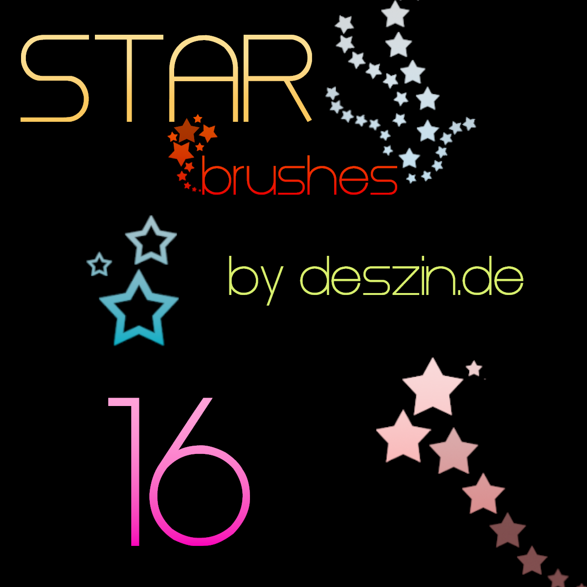 16 Star Brushes by ypt10 on DeviantArt
