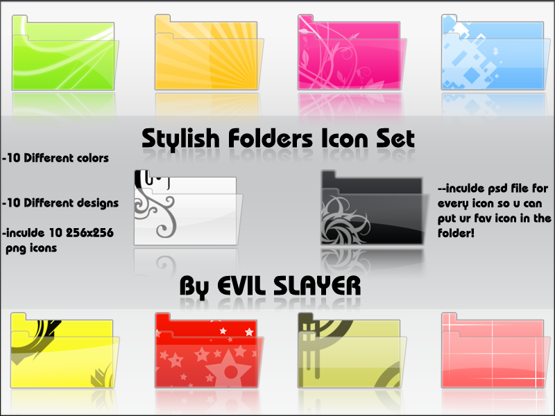 Stylish Folders Icon Set by Evil-Slayer on DeviantArt