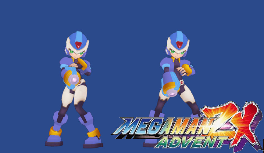 Megaman_ZXA_dive_Aile+Vent_Model_X by NightKnighttt on DeviantArt