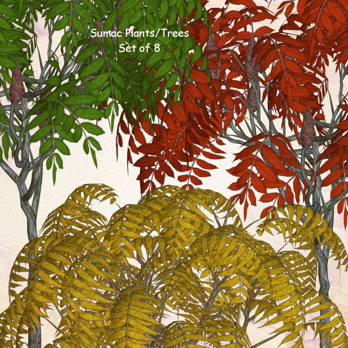 Sumac Trees by oldhippieart on DeviantArt