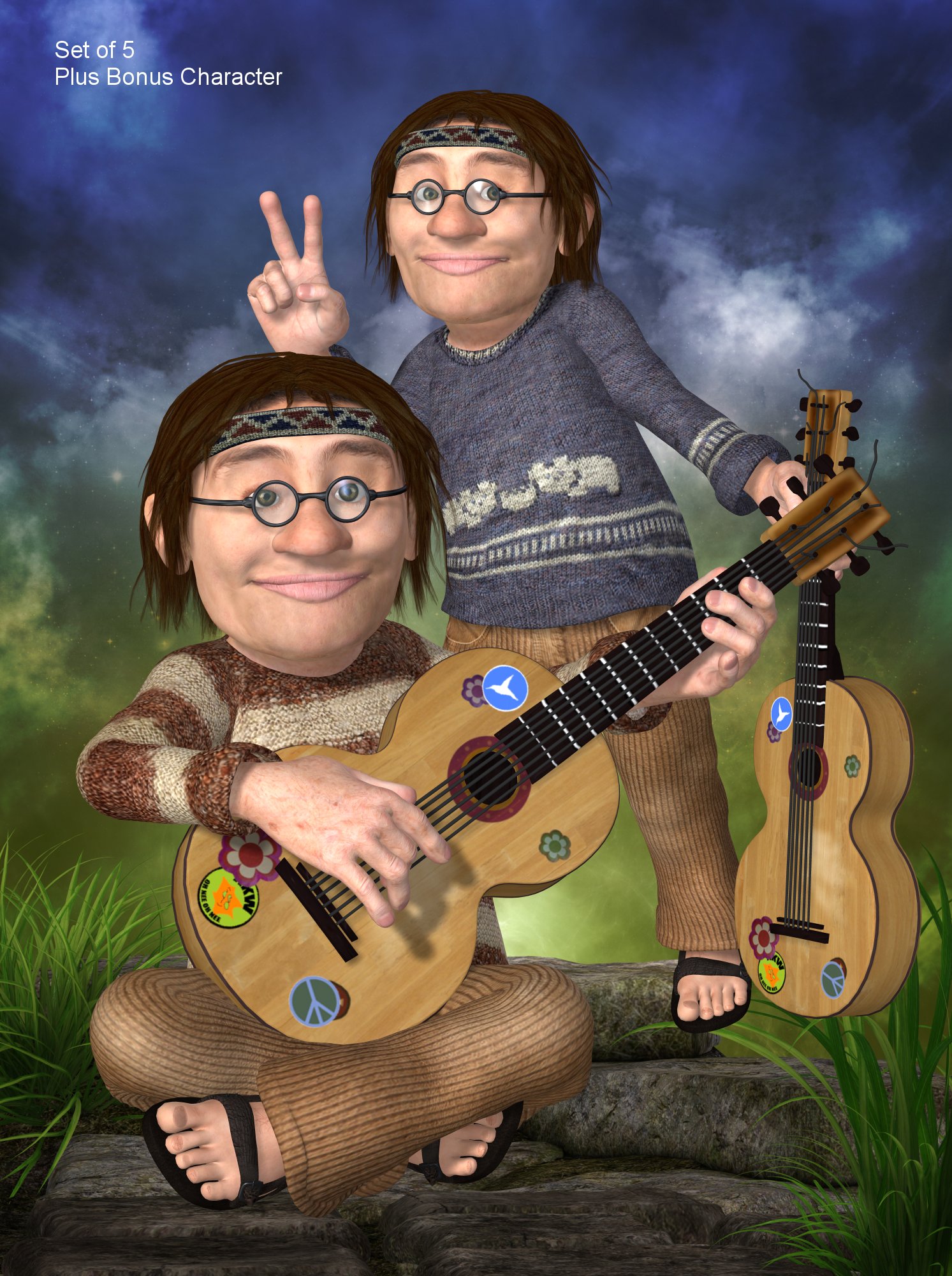 Folkie by oldhippieart on DeviantArt