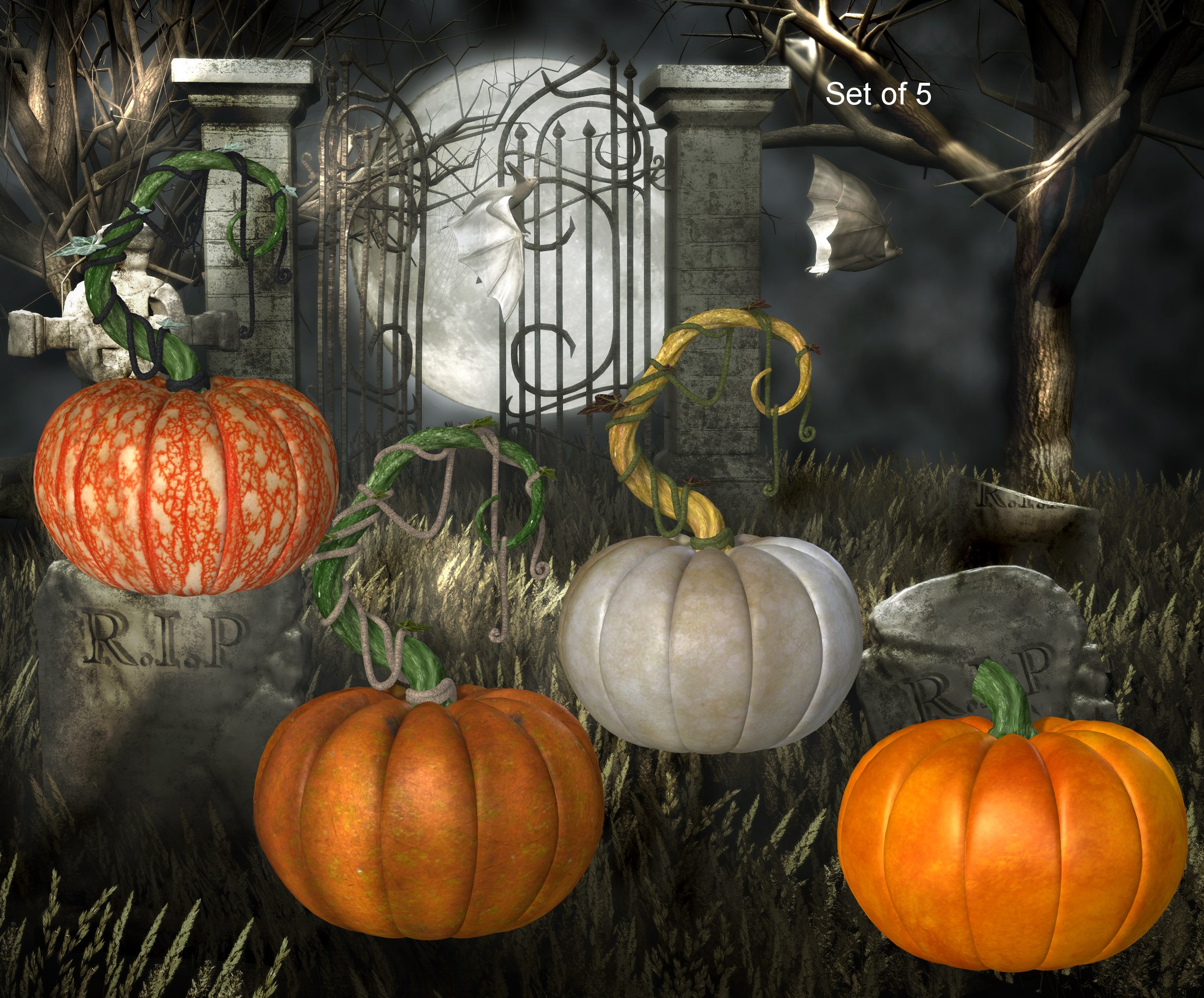 Pumpkins by oldhippieart on DeviantArt